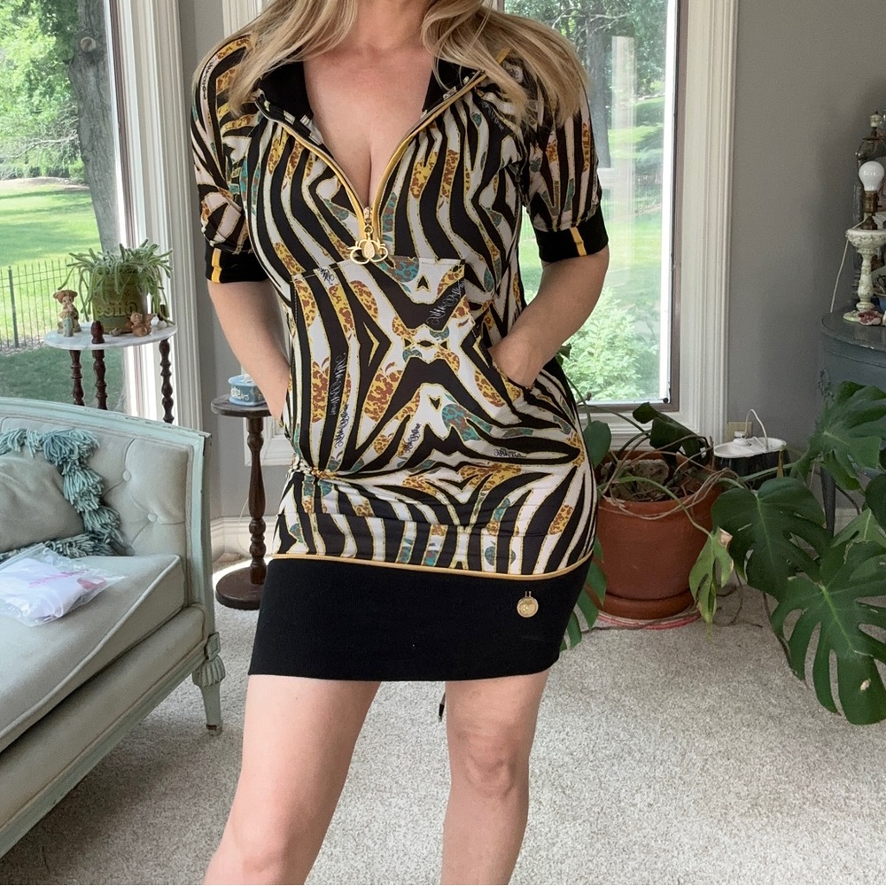 Apple Bottoms Baddie Hooded Tight Dress Size Large - Gem